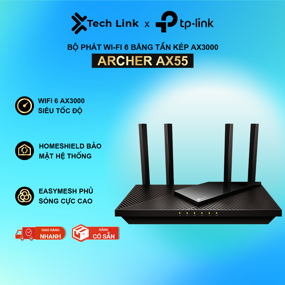 [Hỏa Tốc] Bộ Phát Wifi TP-Link Archer AX55 / Archer AX55 Pro Chuẩn Wifi ...