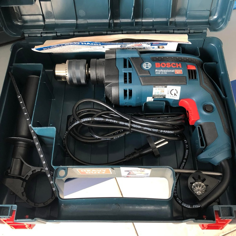 Máy khoan động lực điện Bosch GSB 16 RE 750W Chính Hãng | Shopee Việt Nam