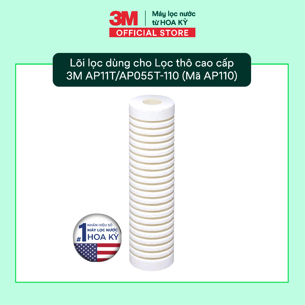 Lõi Thay Dùng Cho Lọc Thô Trong Suốt 3M AP11T/AP055T-110 & 3M AP102T-110 (Mã AP110) | Shopee ...