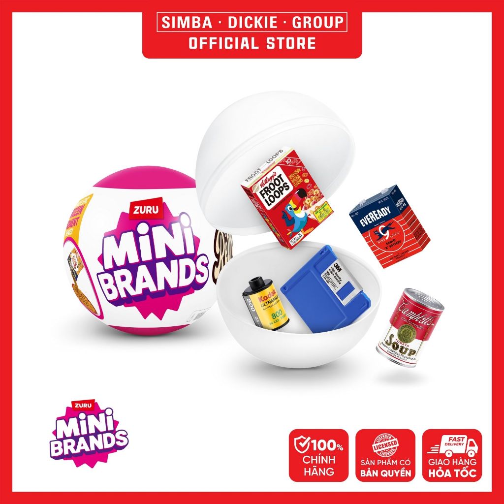 Đồ Chơi Sưu Tầm ZURU TOYS Mini Brands Retro Grocery 77802 - Simba Toys Vietnam | Shopee Việt Nam