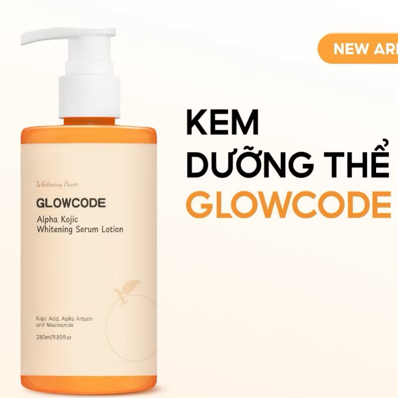 Glowcode Kem dưỡng thể hỗ trợ trắng da, hỗ trợ dưỡng ẩm cho da 280ml ...