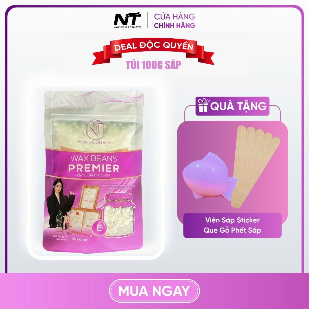 Sáp Wax Lông NT WAXING Premier Cao Cấp Siêu Bám Lông | Shopee Việt Nam