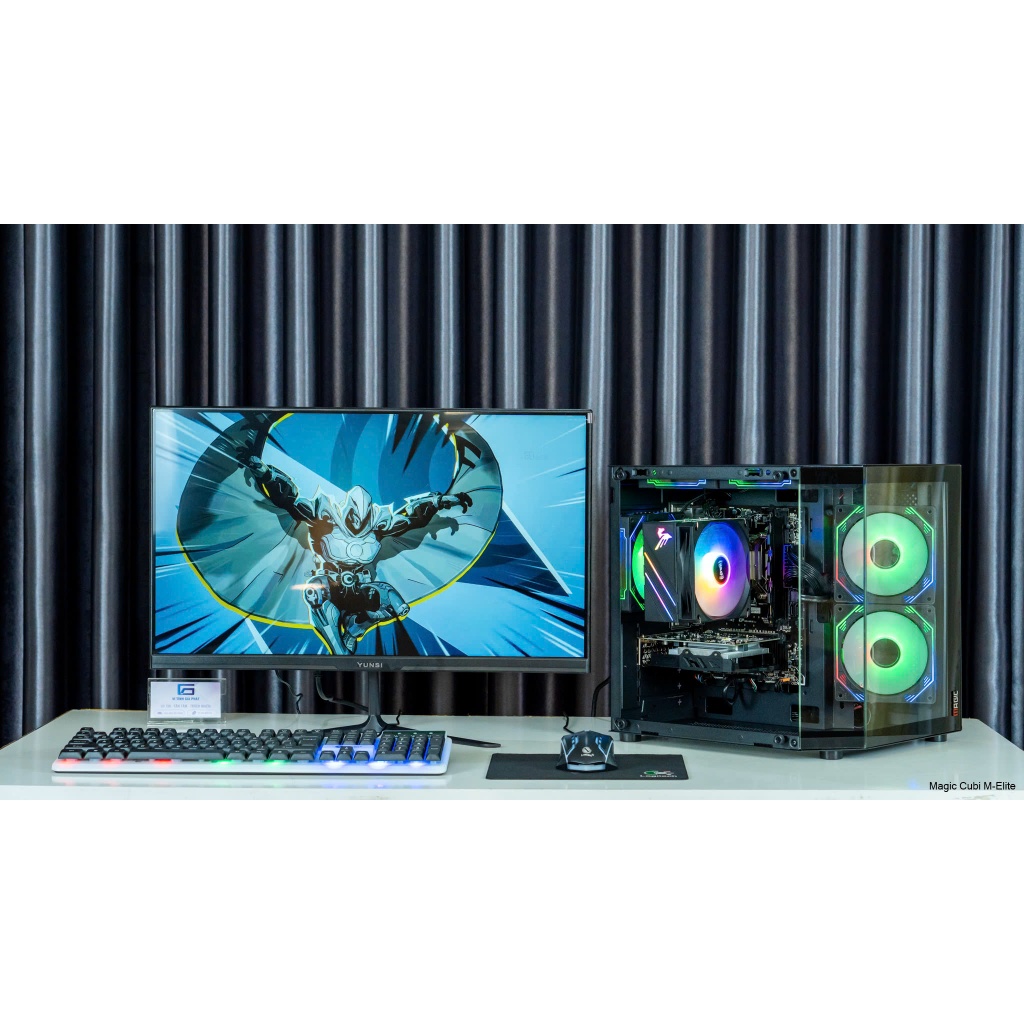 Full bộ PC Gaming Magic ProSumer i3 12100F / RX580 8G / Ram 8GB kèm màn hình 24inch - New 100% ...