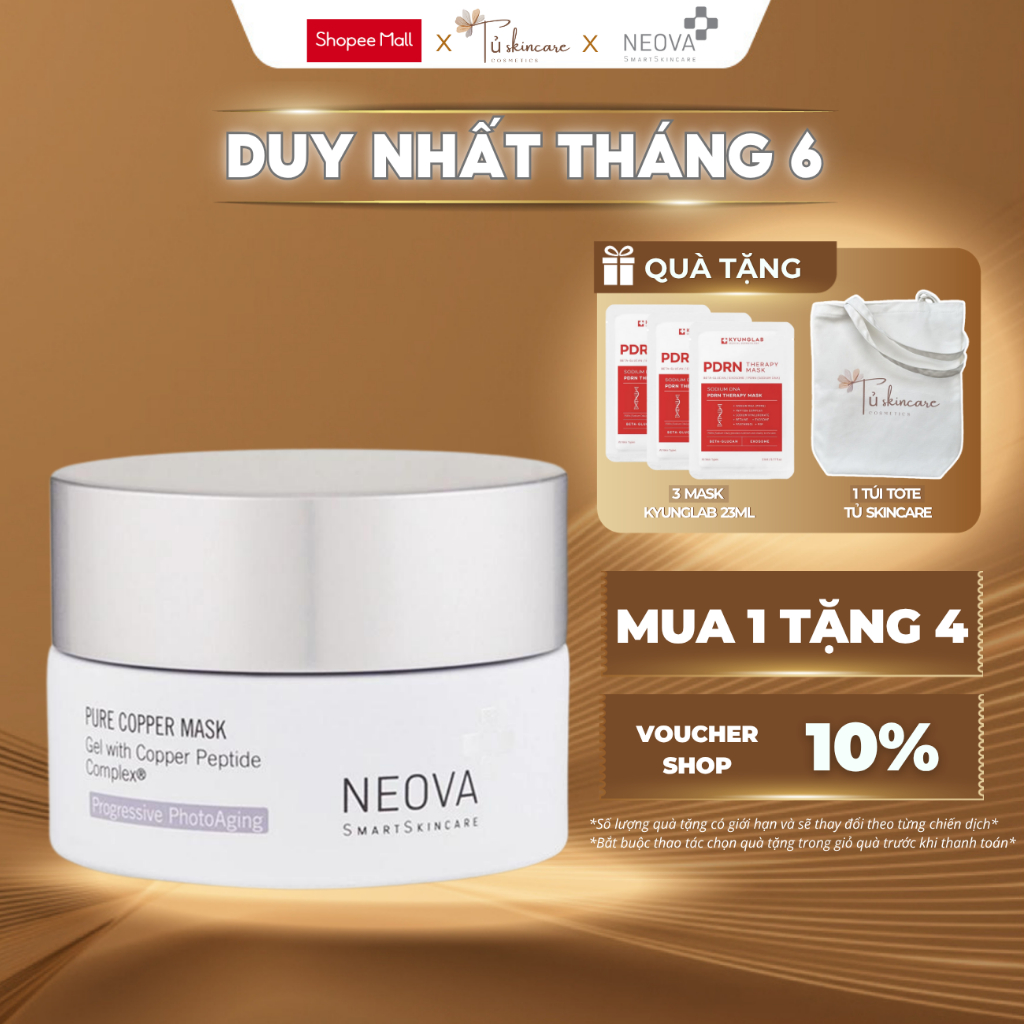 Mặt Nạ Đồng Giúp Cấp Ẩm, Làm Dịu Và Phục Hồi Da Neova Pure Copper Mask ...