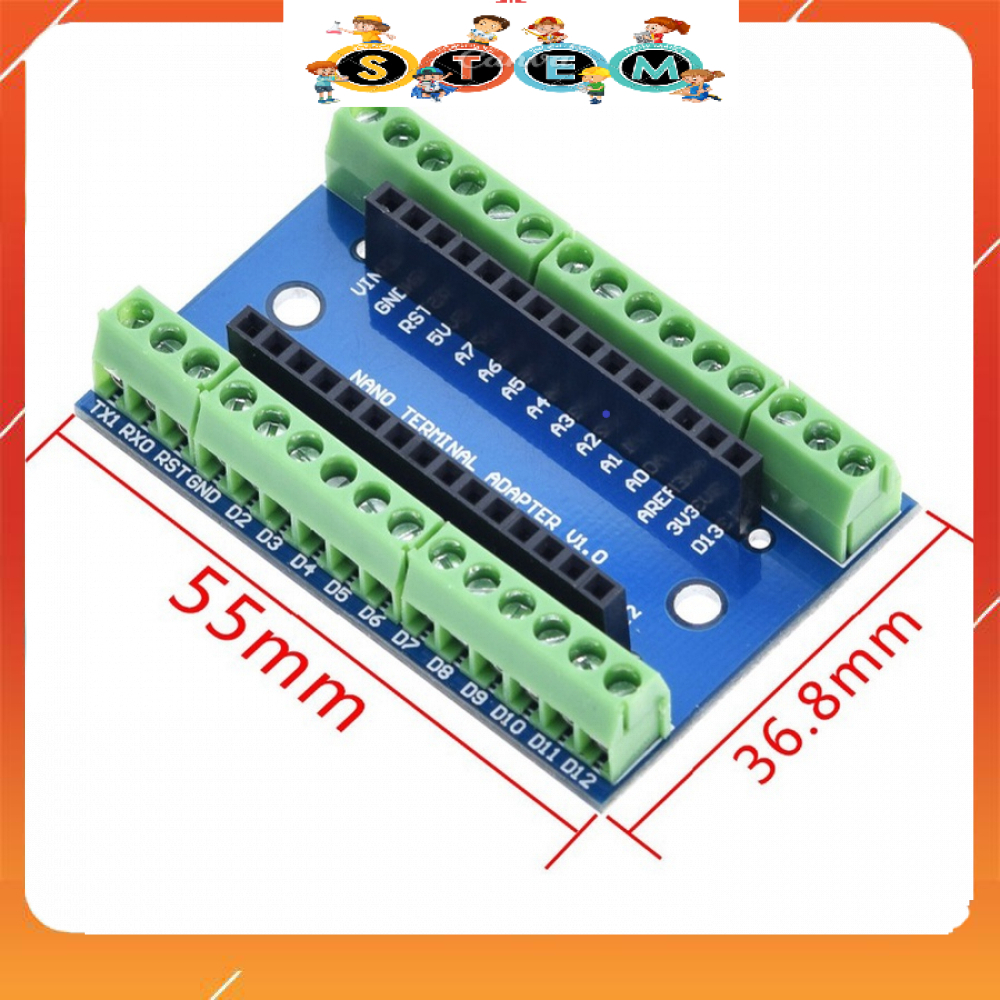 [Stem A-Z][G2] Đế Ra Chân cho Arduino Nano - IO Shield | Shopee Việt Nam