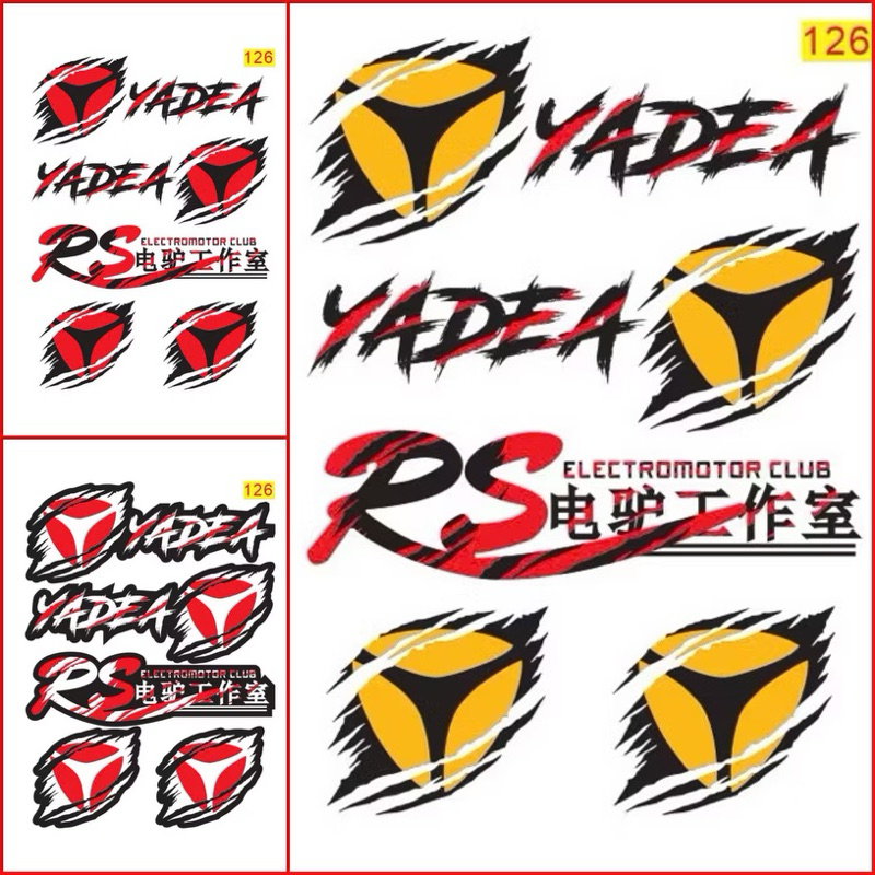 Tem sticker Yadea vết cào xước,decal 4 lớp chống nước | Shopee Việt Nam