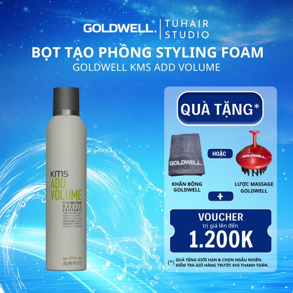 Bọt Tạo Phồng Tóc Goldwell KMS Addvolume Tạo Phồng Nhanh Không Bết, Giữ ...