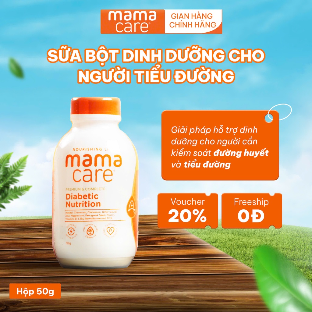 Sữa Bột Tiểu Đường MamaCare – Hỗ Trợ Đường Huyết, Dinh Dưỡng Cho Người ...