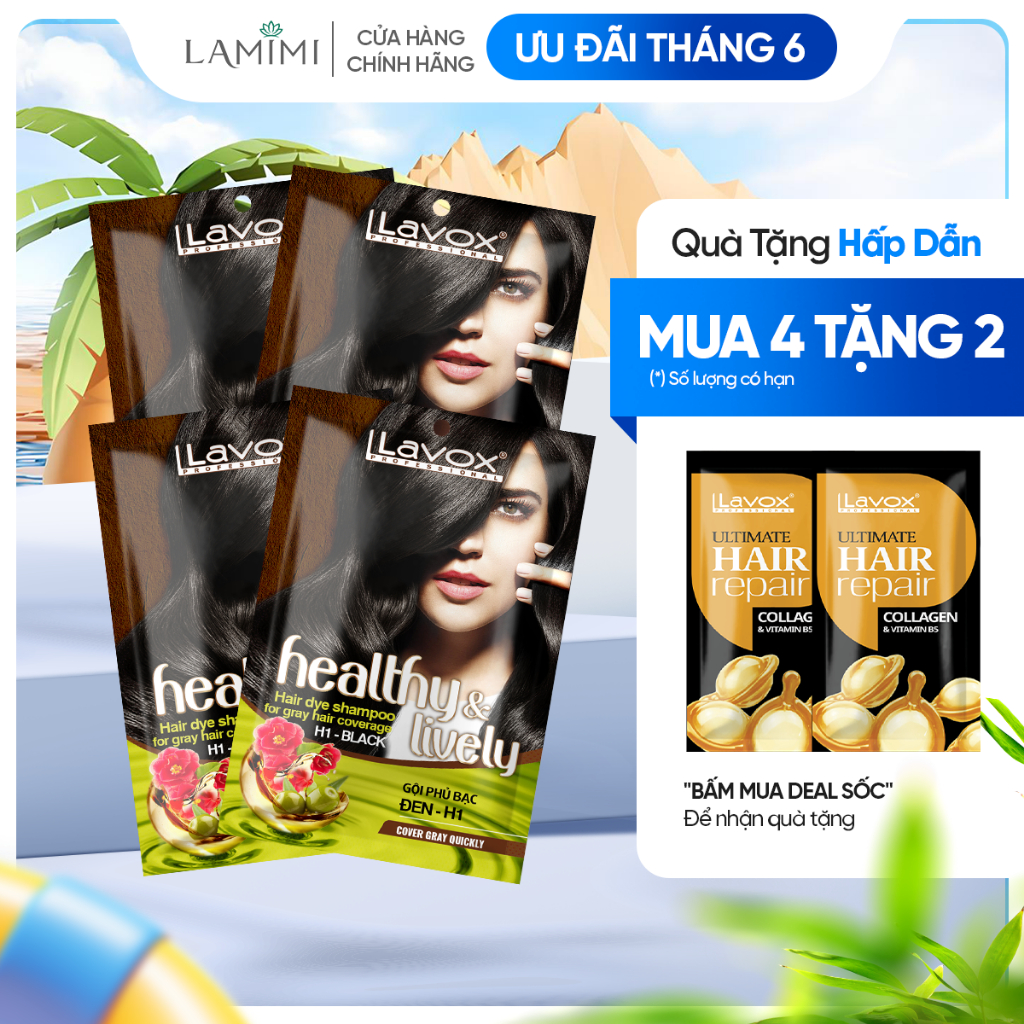 Gội Phủ Bạc Siêu Nhanh Siêu Dưỡng Health Live Lavox 30ml lamimi | Shopee Việt Nam