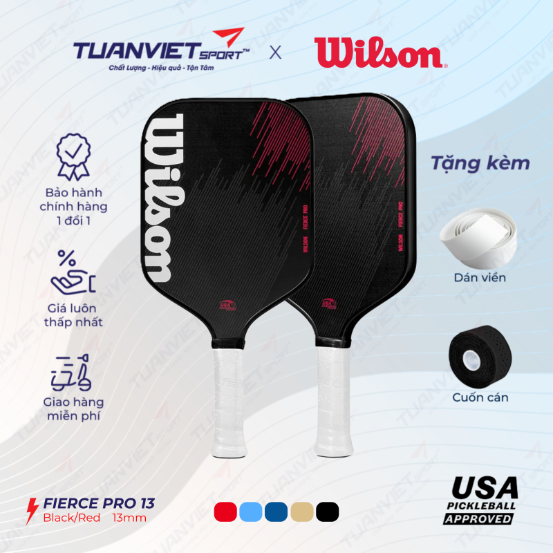 Vợt Pickleball Wilson Fierce Pro 13mm | Shopee Việt Nam