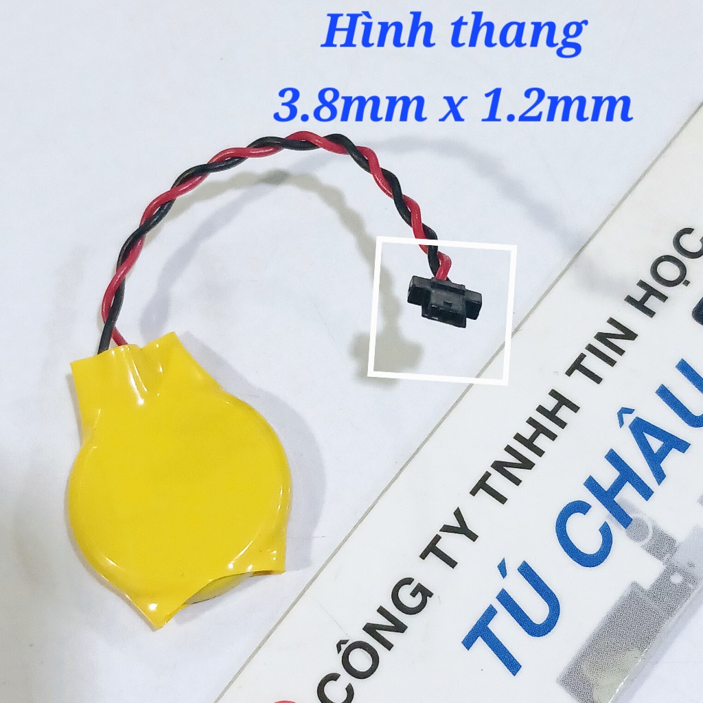 Pin Cmos 2032, CR2032 - 3V (Loại 2 dây 2 lổ) / Đầu cắm hình thang: 3 ...