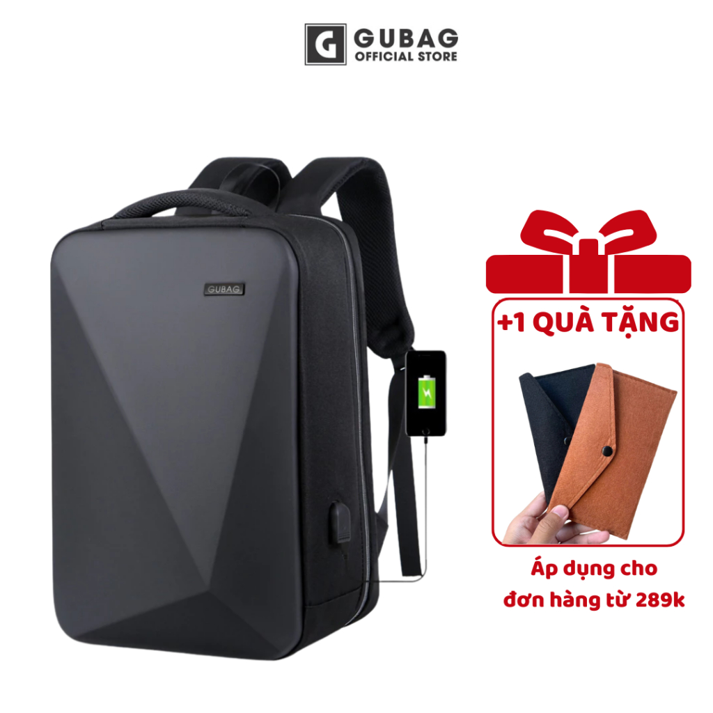 (Tặng 1 Ví Cầm Tay)Balo chống trộm đi học đi làm GUBAG BL37 đựng Laptop ...