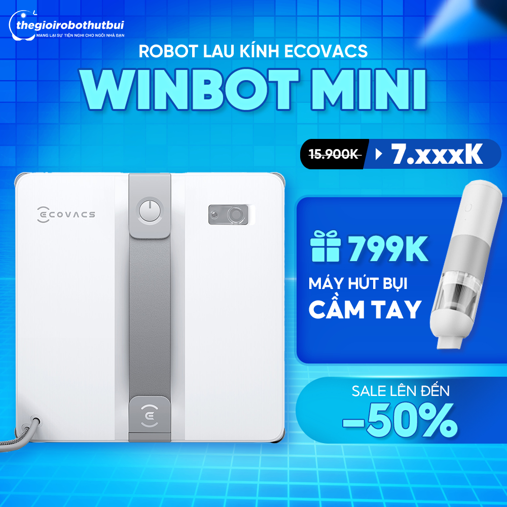 Robot lau kính thông minh Ecovacs Winbot Mini – Chính Hãng – BH 12 tháng | Shopee Việt Nam