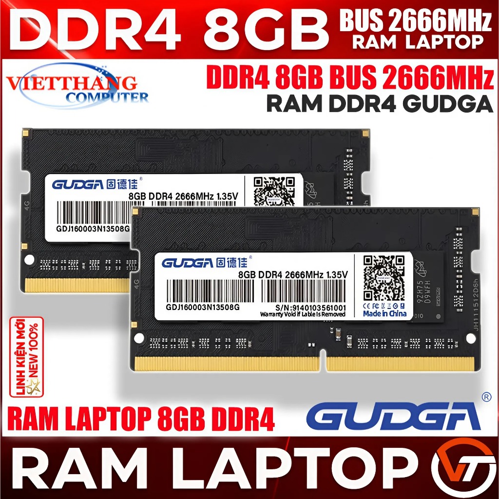 Ram Máy Tính Laptop Gudga 8GB DDR4 Bus 2666Mhz Chuyên dùng cho Laptop ...