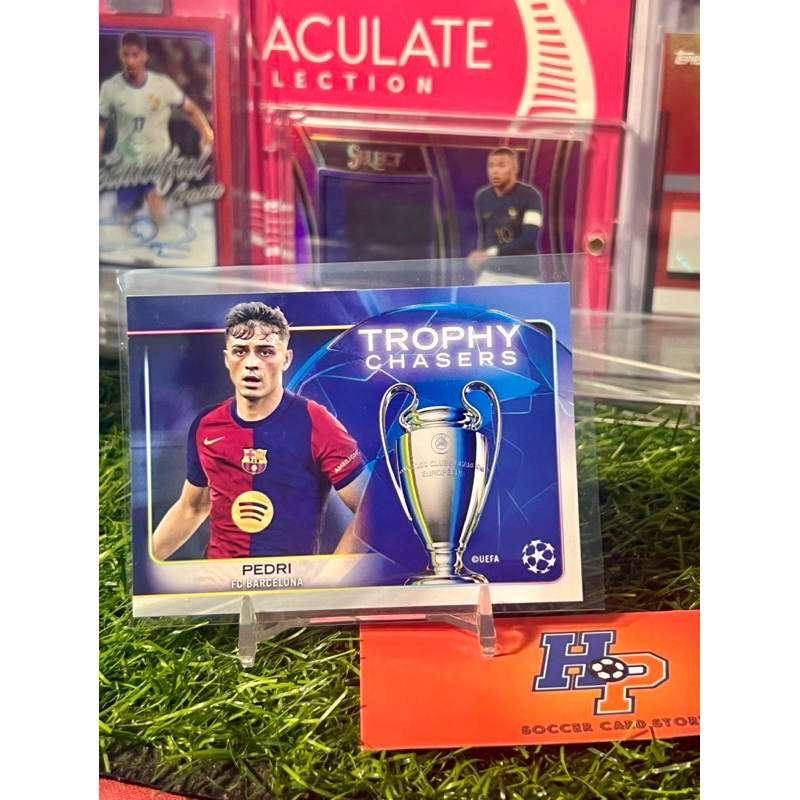 Thẻ Bóng đá Pedri Trophy Chasers Topps Ucc 2024 25 Shopee Việt Nam