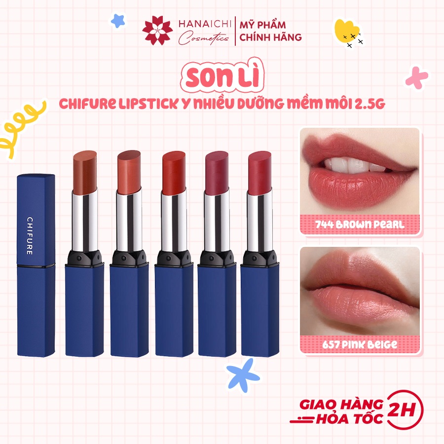 Son lì Chifure Lipstick Y 2.5g Nhiều Dưỡng Mềm Môi Bền Màu Không Khô Môi Nhật Bản | Shopee Việt Nam