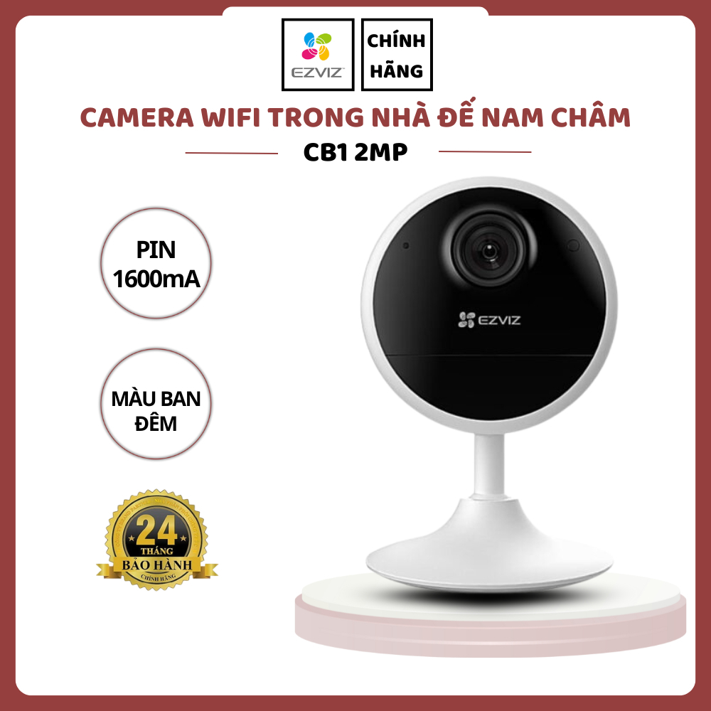Camera EZVIZ Wifi Trong Nhà CB1 2MP Pin Đế Nam Châm Đàm Thoại 2 Chiều ...