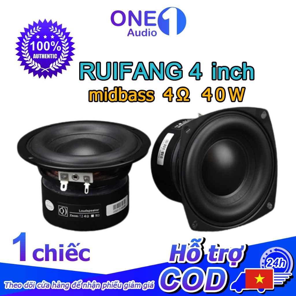 OneAudio Loa Midbass RUIFANG 4inch 4ohm 40W Âm Bass Sâu Công Suất Lớn Phù Hợp Dàn Âm Thanh Xe ...