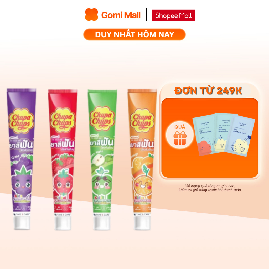 [Bé từ 6 tháng] Kem Đánh Răng Trẻ Em Chupa Chups An Toàn Lành Tính ...