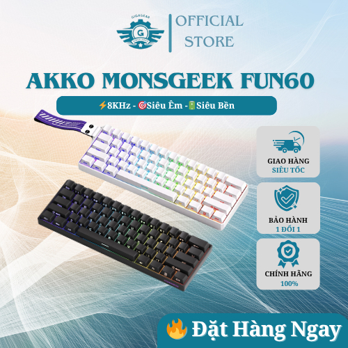 ⚡ [Rapid Trigger] Bàn Phím Cơ Gaming Akko Monsgeek FUN60 Pro HE – Hotswap, 8K Polling, 0.01 mm ...