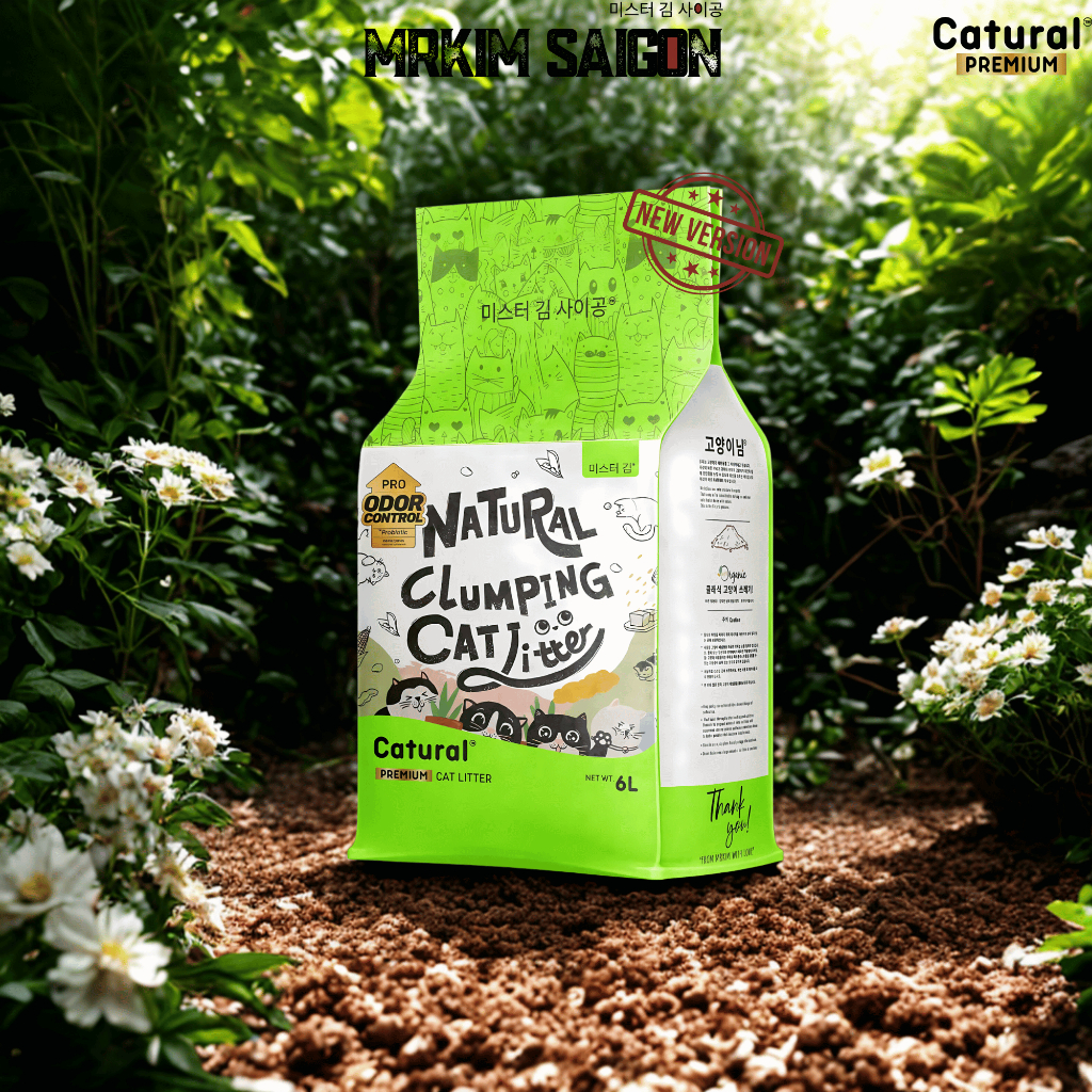 Cát Đậu Nành Catural Premium Hương Trà Xanh 6L (~2Kg) – An Toàn, Lành Tính, Tan Trong Nước ...