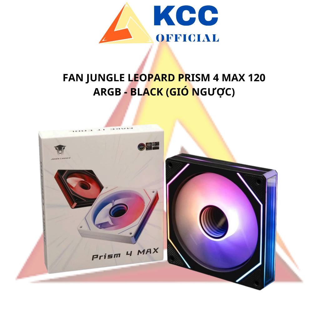 Fan Jungle Leopard PRISM 4 Max 120 ARGB - Black (Gió Ngược) | Shopee ...