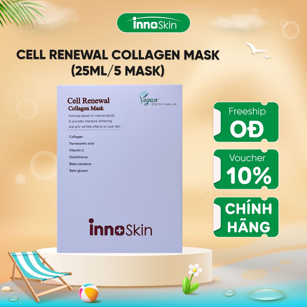 Mặt Nạ Cell Renewal Collagen Mask Innoskin Dưỡng Sáng,Cấp Ấm,Phục Hồi ...