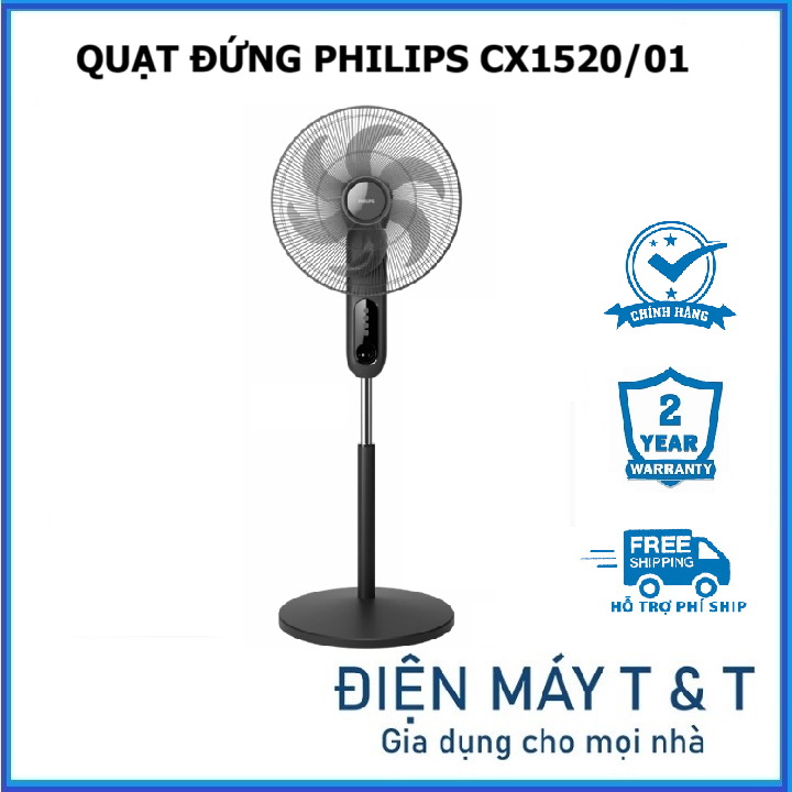 Quạt đứng Philips CX1520/01 - Điều khiển từ xa,có ngăn chứa tinh dầu ...