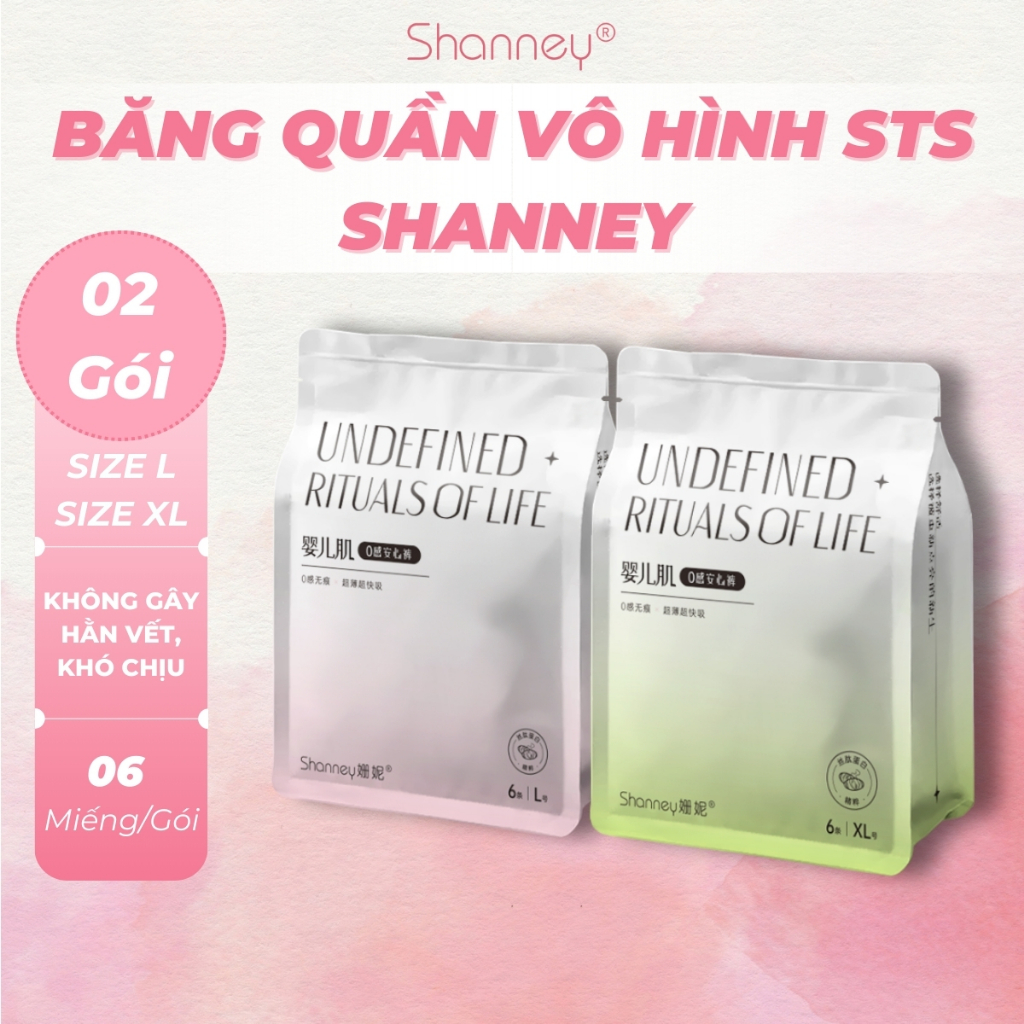Combo 2 gói băng quần vô hình tinh chất tơ tằm STS Shanney ép xung ...