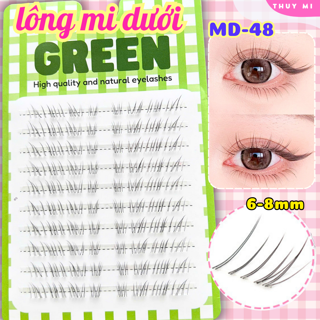 Lông Mi Dưới Tách Cụm Tự Nhiên Nhiều Mẫu Thuỷ Mi GREEN | Shopee Việt Nam