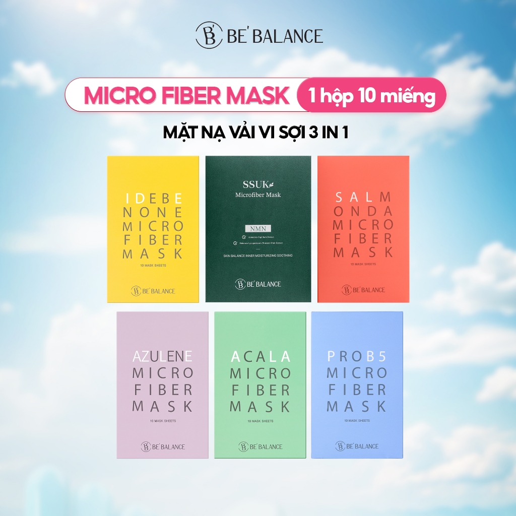 [SUPER DEAL] Mặt Nạ Vải Vi Sợi Be'Balance MICRO FIBER MASK 3in1 - 10 ...