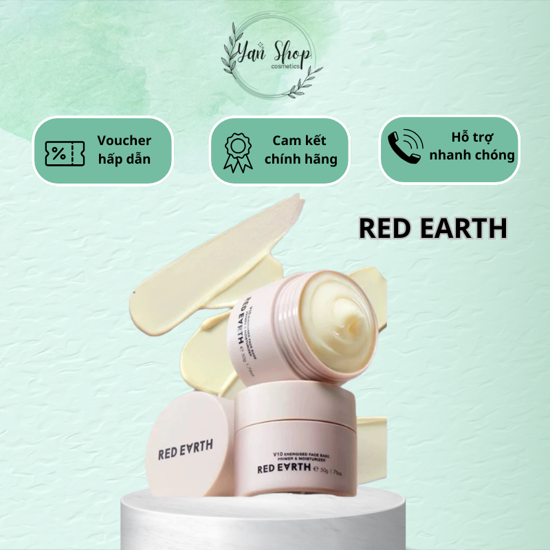 RED EARTH - Kem Lót RED EARTH Dưỡng Ẩm Da Mặt RED EARTH V10 - Che Lỗ ...
