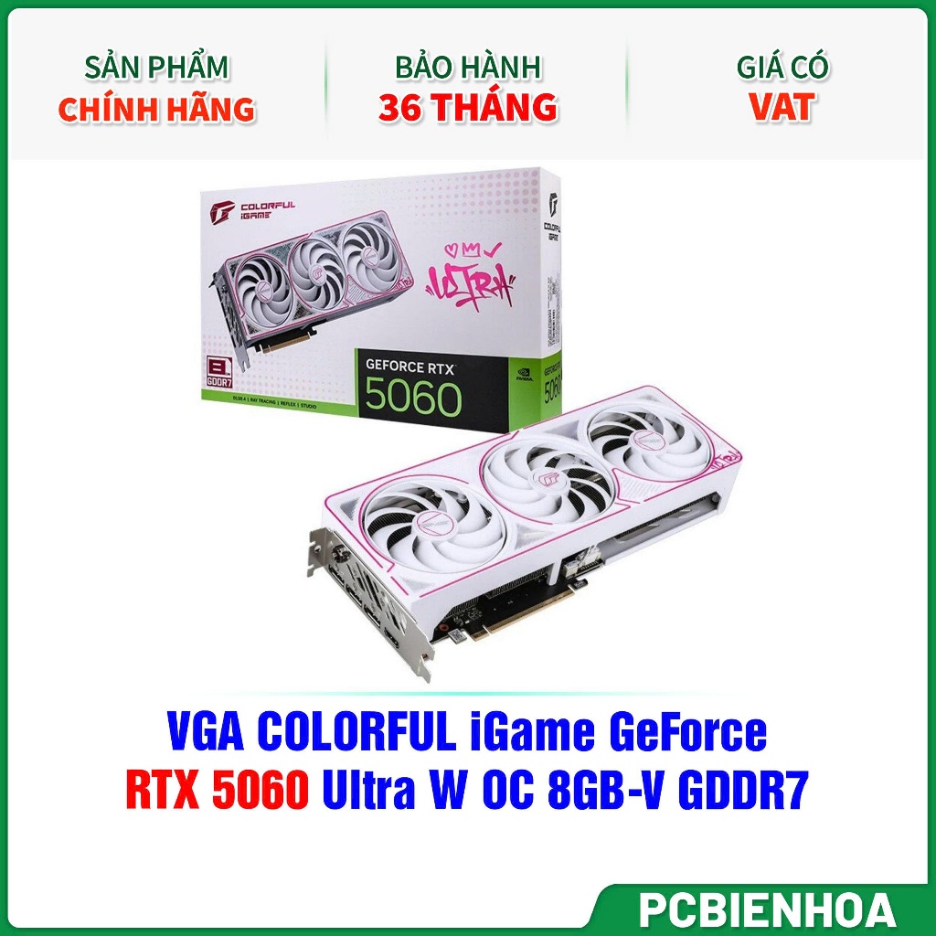VGA Colorful iGame GeForce RTX 5060 Ultra W OC 8GB-V-36T | Shopee Việt Nam