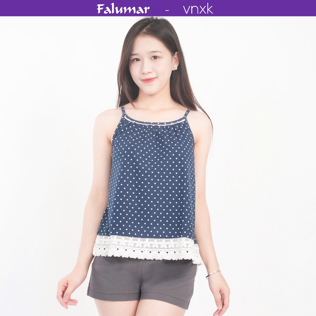 Áo Hai Dây Cổ Yếm Lưng Ren Phối Gấu Co Giãn 4 Chiều Dáng Basic Mặc Nhà Thoáng Mát | Shopee Việt Nam