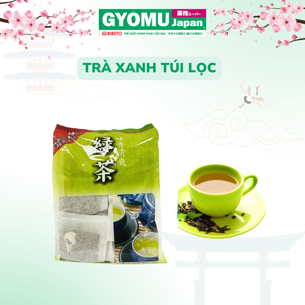 Trà xanh túi lọc 5g x 52 gói - Nhật Bản - Gyomu Japan | Shopee Việt Nam