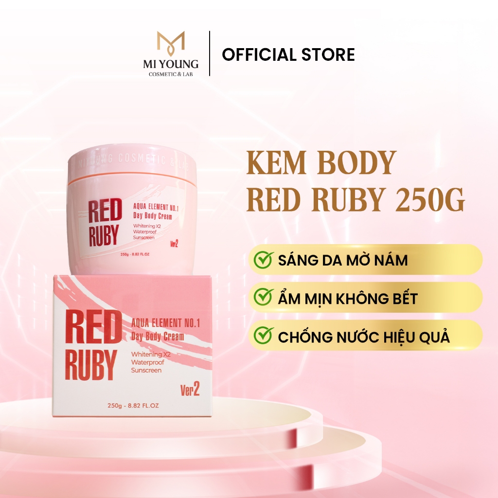 Kem Dưỡng Trắng Body Red Ruby – Dưỡng Ẩm, Nâng Tông, Giảm Thâm Sạm ...