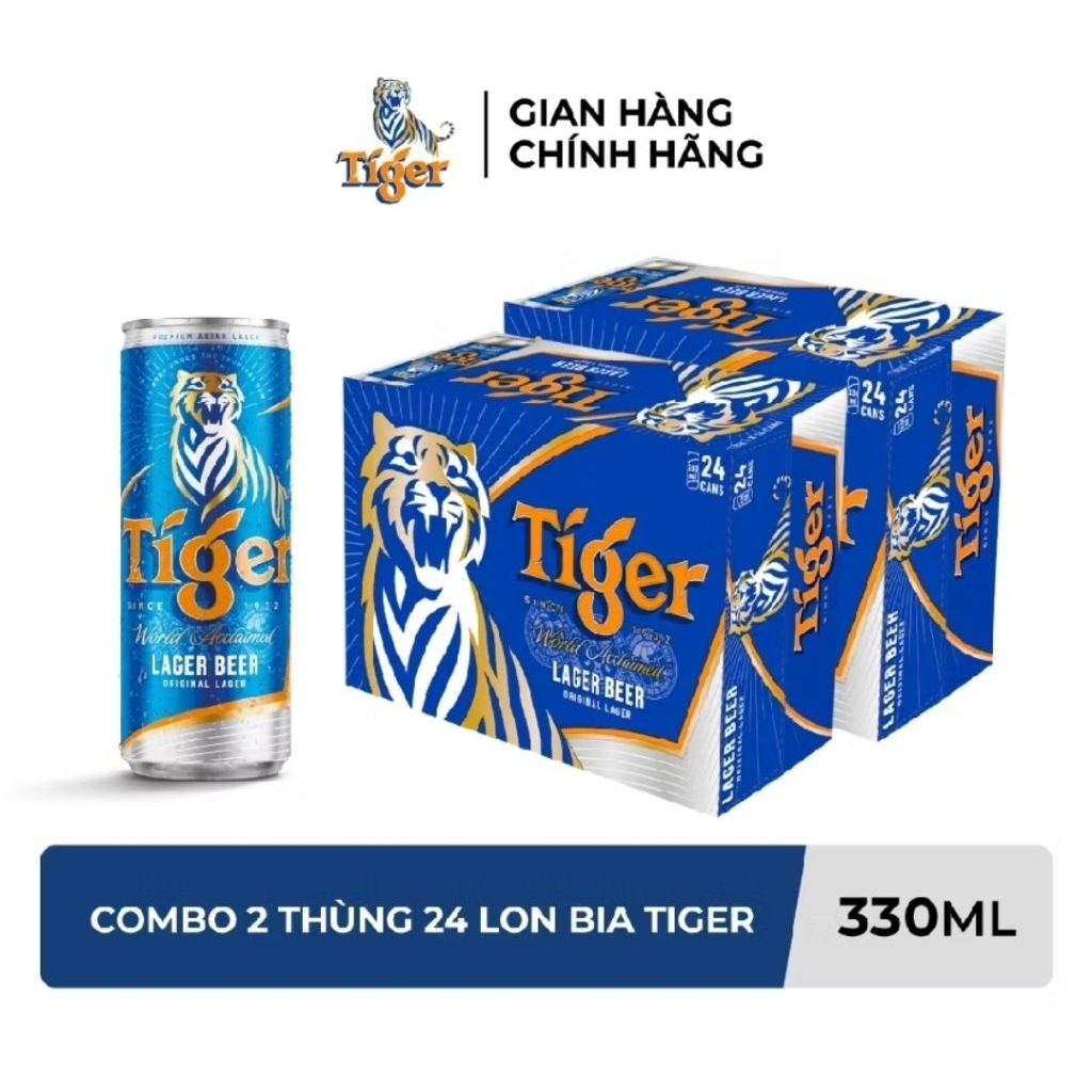 BIA TIGER THÙNG 24LON×330ML | Shopee Việt Nam