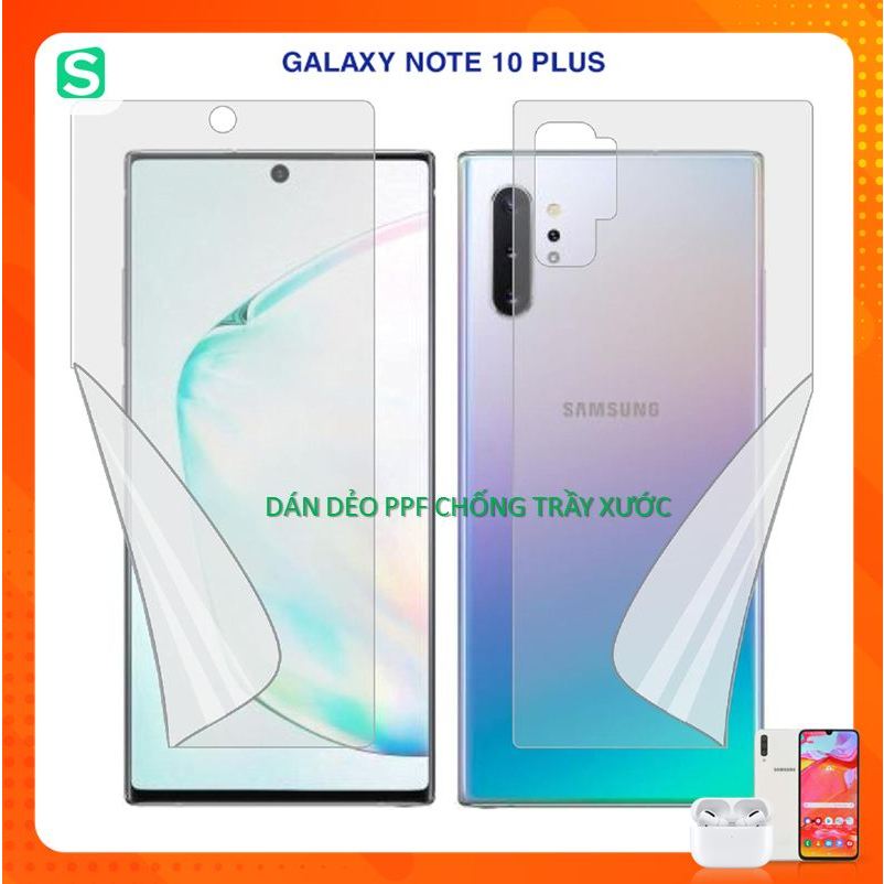 Combo Miếng Dán PPF Samsung Galaxy Note 10 Plus - Dán Full Mặt Trước ...