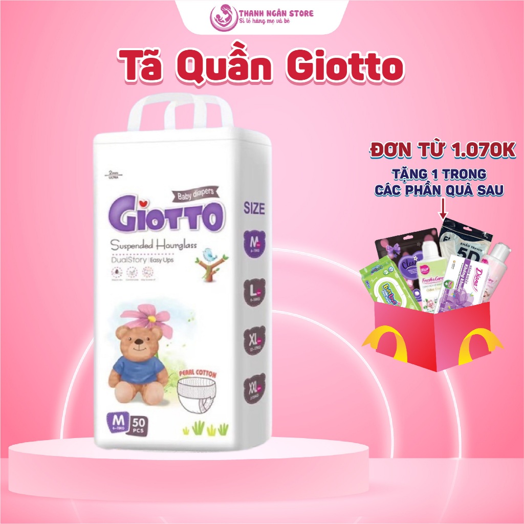 Tã Quần Gấu GIOTTO - Bỉm Tã Bo Mông Siêu Thấm Hút Cho Bé Tiểu Nhiều Đủ ...