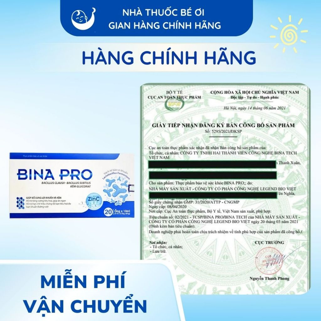 Men vi sinh hỗ trợ tiêu hóa BINA PRO - Hỗ trợ tăng cường hệ vi sinh ...