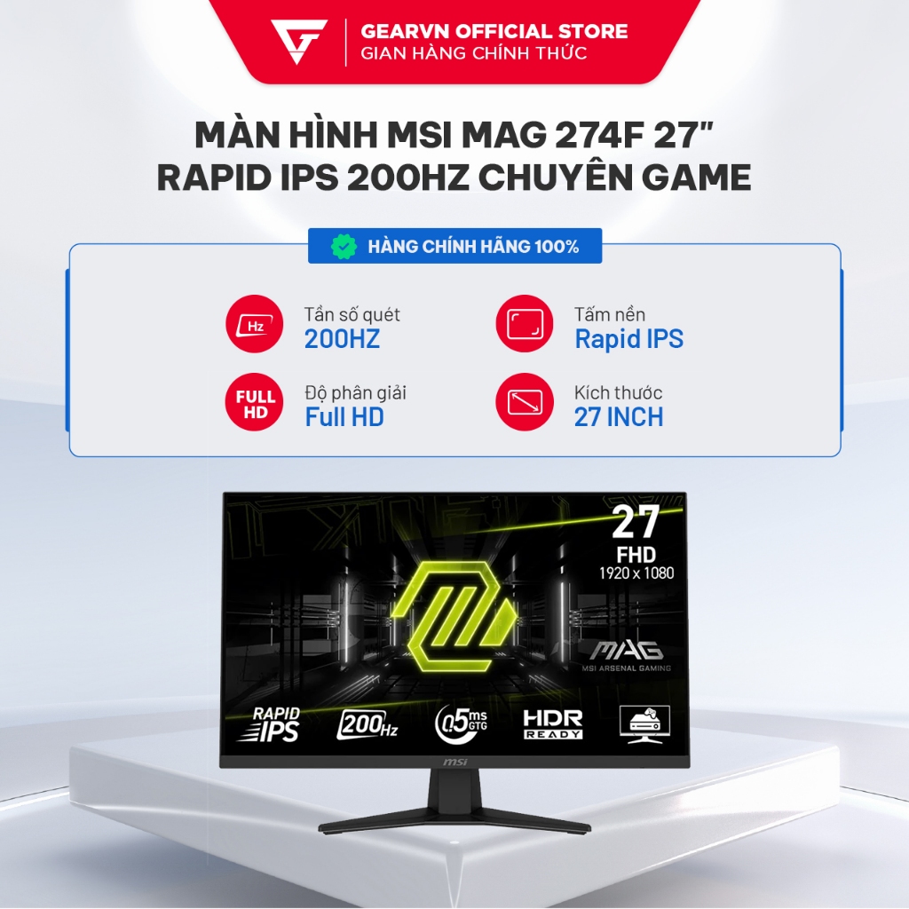 Màn hình MSI MAG 274F 27" Rapid IPS 200Hz chuyên game | Shopee Việt Nam