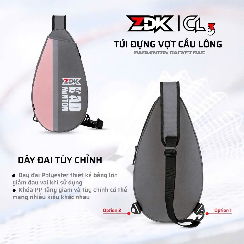 Túi đa năng túi vợt cầu lông chính hãng ZDK hàng siêu xịn mẫu 3 | Shopee Việt Nam