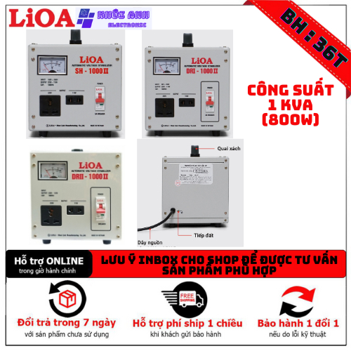 [CHÍNH HÃNG]Ổn Áp Lioa 1 Pha 1KVA (800W) Dải Điện 150V - 250V...90V - 250V...50V - 250V | Shopee ...