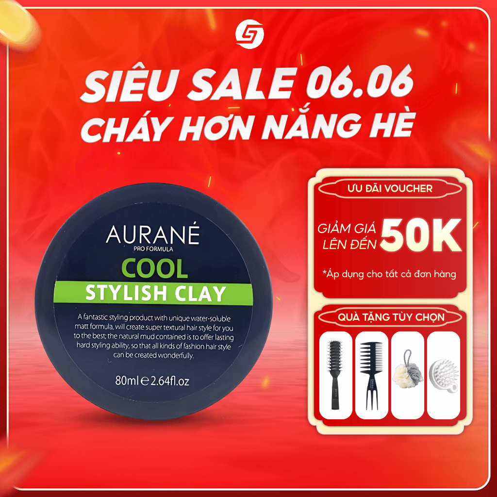 [AURANE CHÍNH HÃNG] Sáp vuốt tóc Aurane Cool Stylish Clay 80ml | Sáp ...