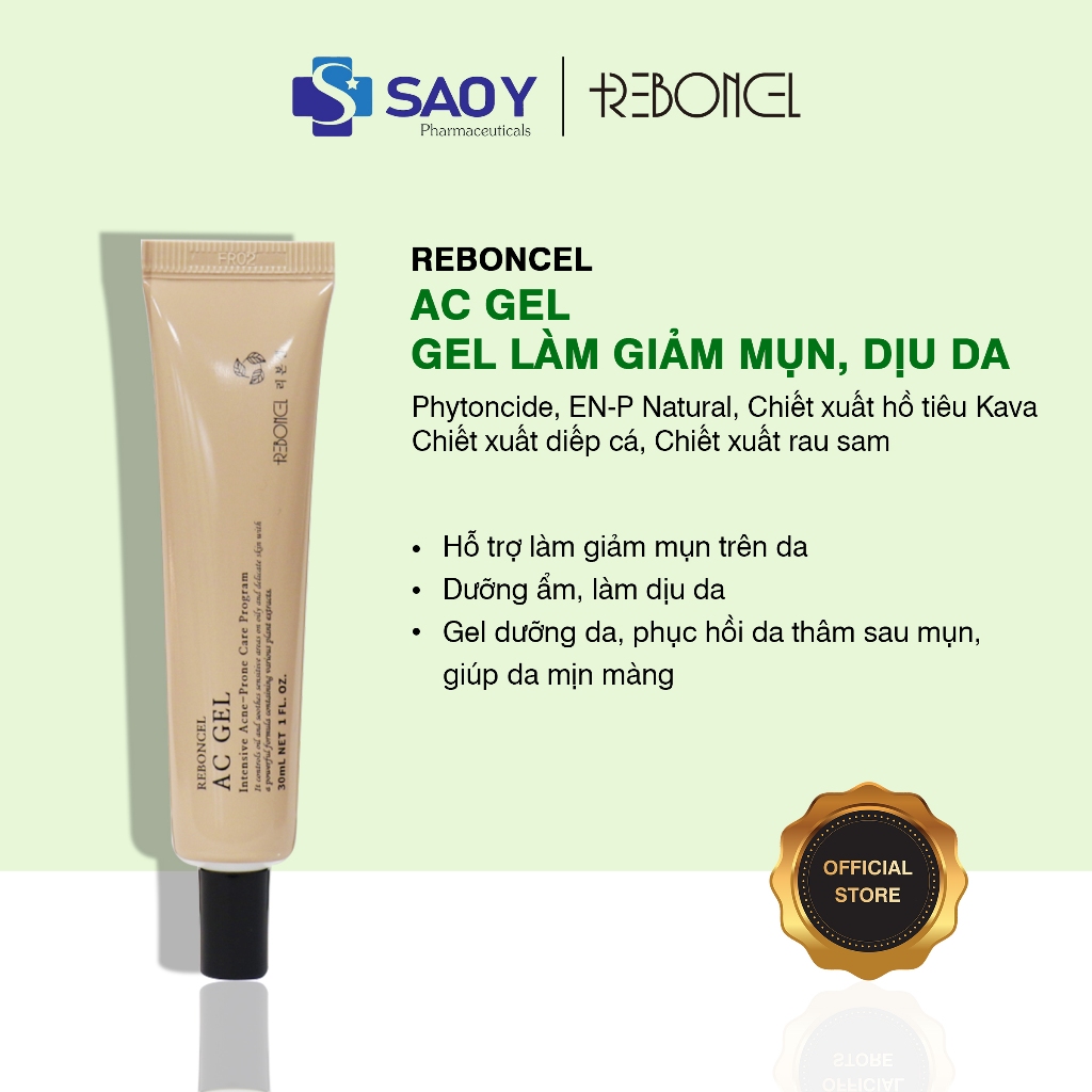 Gel làm giảm mụn, dịu da - Reboncel AC Gel | Shopee Việt Nam