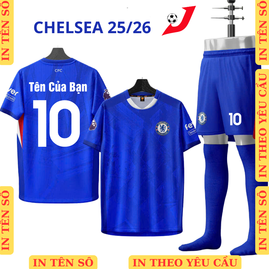 Chelsea xanh ( mới 25/26 ) thun lạnh, quần áo bóng đá, đồ đá banh in ...
