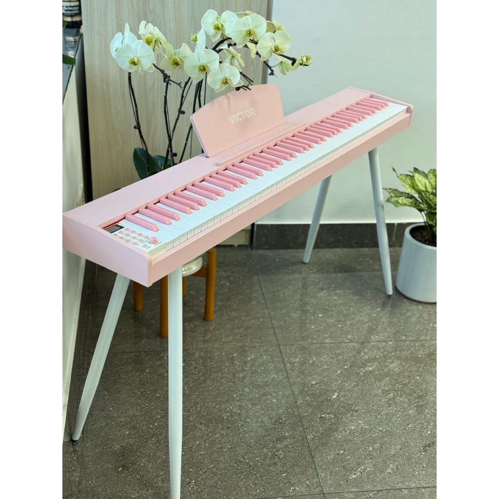 [CHÍNH HÃNG] ĐÀN PIANO ĐIỆN VICTOR PINK VT02 TẶNG FULL PHỤ KIỆN + KHOÁ ...