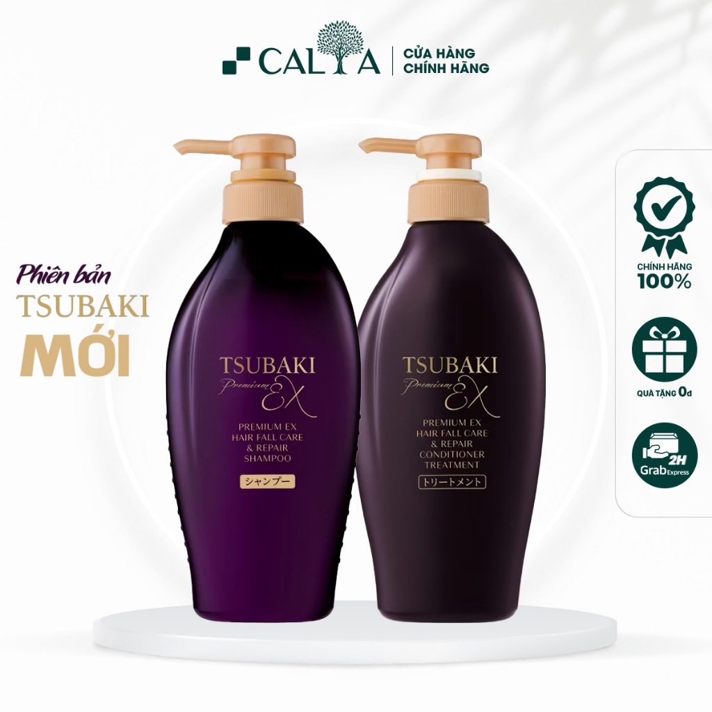 Bộ Dầu Gội Xả Tsubaki Tím - Tsubaki Shampoo Premium Ex Hair Fall Care Repair 450ml/Chai | Shopee ...