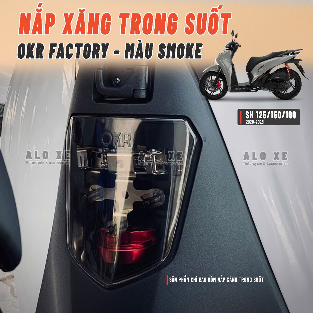 [SHi 2020-2025] Nắp bình xăng trong suốt OKR FACTORY màu Khói cho xe ...