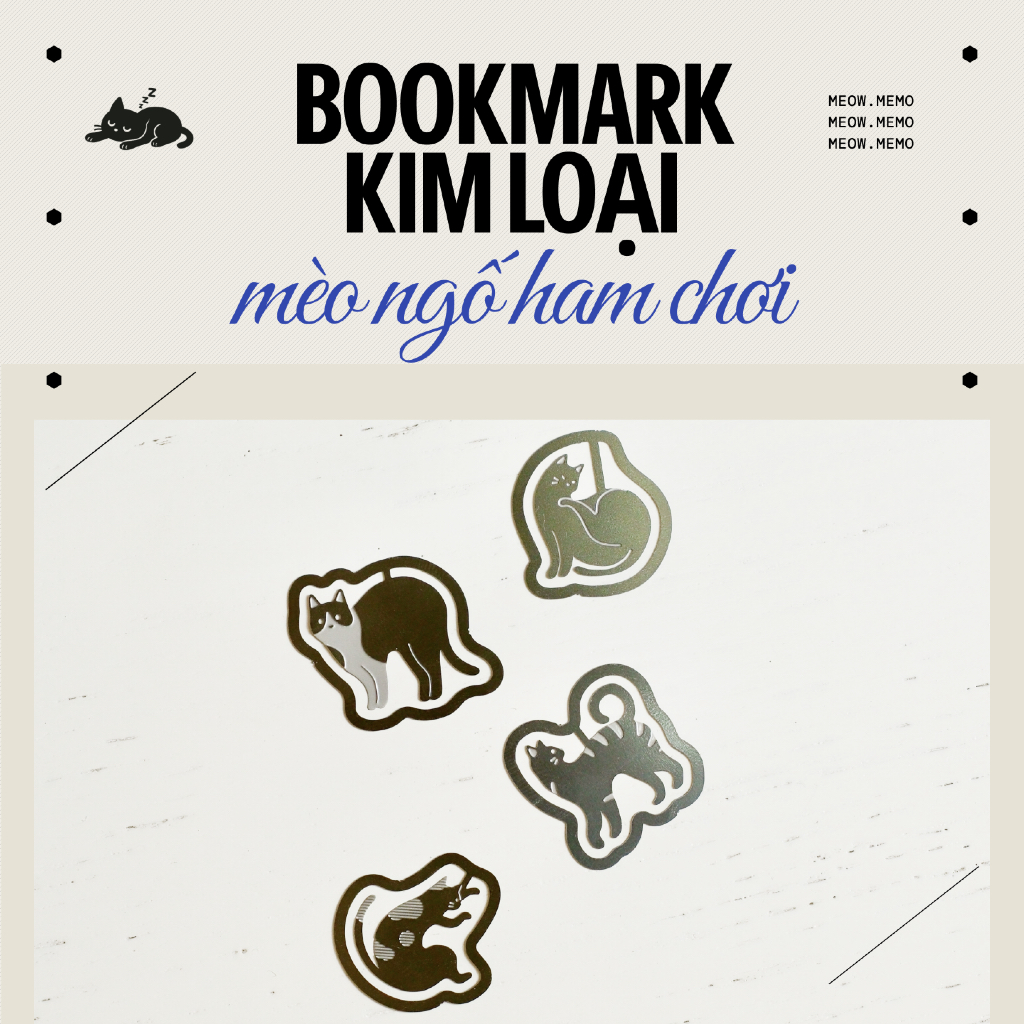 Bookmark kim loại hình thú cưng - Midori Clipping | Shopee Việt Nam